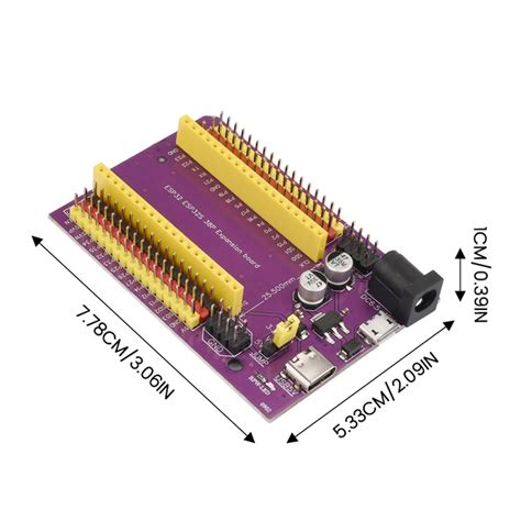 Placa De Expansión Púrpura Esp32 Esp32s 38 Pines Megatronica