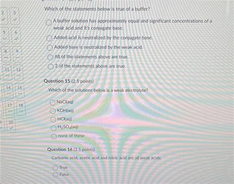 solved which of the statements below is true of a buffer a