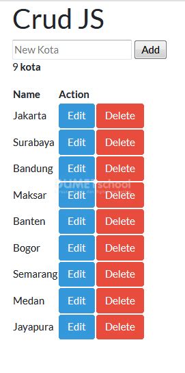Membuat Crud Sederhana Dengan Javascript Kursus Website Terbaik