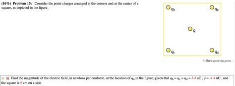 solved 10 problem 15 consider the point charges