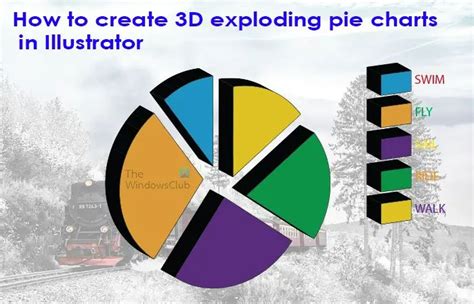 How To Create 3d Exploded Pie Chart In Illustrator Pie Chart Pie