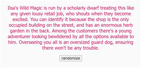 Potion Shop At Magical Gurll Day 29 Of 31 Days Of Generator Tools Link In Comments Rrpg