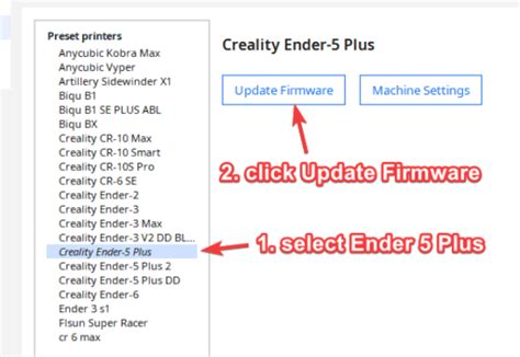update ender 5 plus latest firmware to insanity automation dwin 7 4