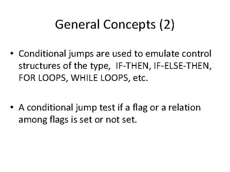 program flow instructions general introduction program flow instructions