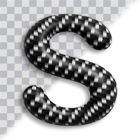 Carbono 3d Letras Pequenas S Psd Premium
