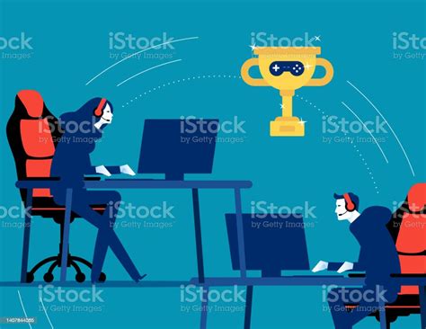 E스포츠 토너먼트 온라인 스포츠 벡터 일러스트 레이 션 개념 Championship에 대한 스톡 벡터 아트 및 기타 이미지 Championship E스포츠 게이머