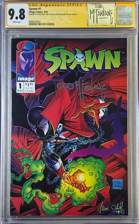 Spawn 1 Cgc Ss 98 Signed By Todd Mcfarlane And Steve Oliff Captured