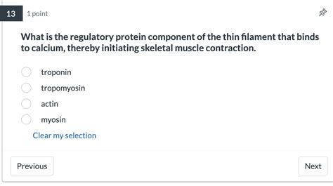 Solved What Is The Regulatory Protein Component Of The Thin