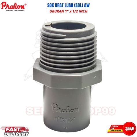 Jual Sdl Sok Drat Luar 1x1 2in Merek Pralon Bahan Tebal Seperti Rucika Sdl Sambungan Pipa
