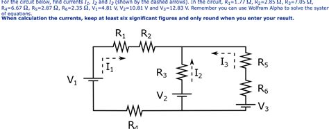 solved for the circuit below find currents i1 i2 and i3