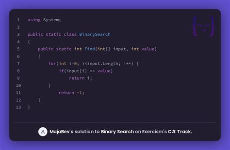 majabev s solution for binary search in c on exercism