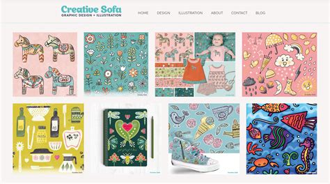 Surface Pattern Portfolio St Albans Creative Sofa