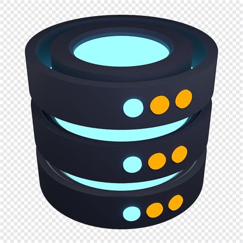 Premium Psd 3d Render Of Database Database Server 3d Render Icon