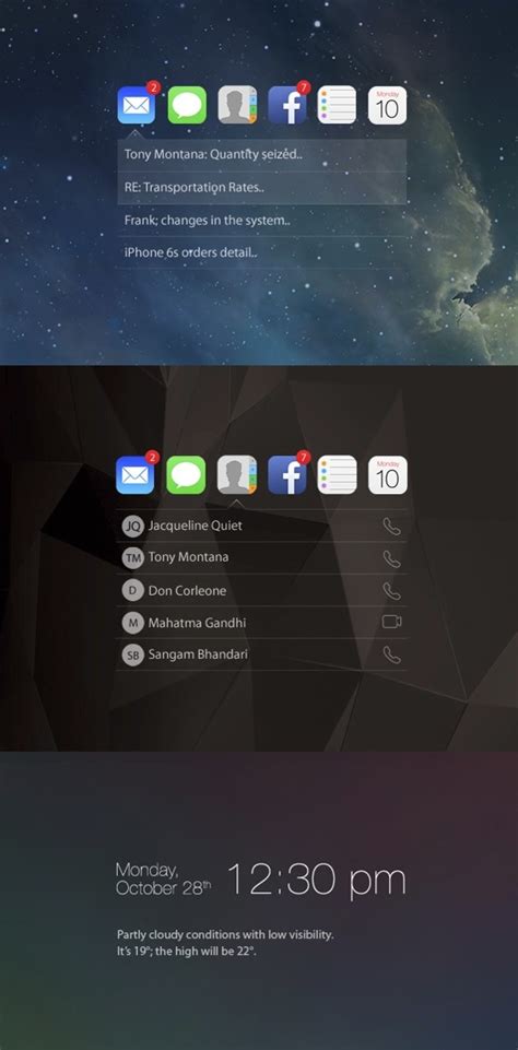 Bhandari S IOS Concept Images Shown On An Apple IPhone