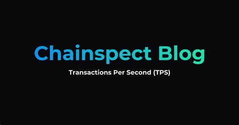 Transactions Per Second Tps