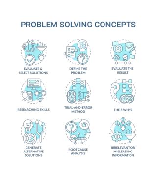 Problem Solving Concept Icon General Outline Isolated Vector General Outline Isolated PNG And