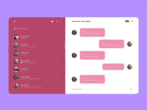 Chat App Web Ui Design By Raj Rajyaguru On Dribbble