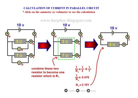 HARPHY Calculation Of Current In Parallel Circuit