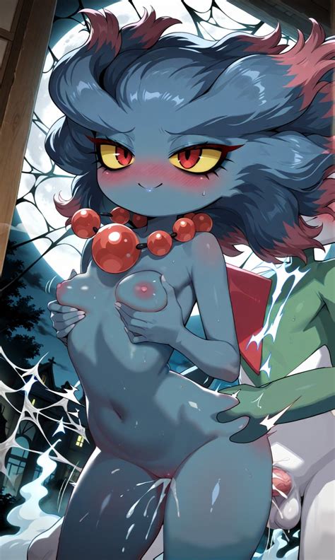 Rule 34 1girls Ai Generated Anthrofied Bluish Green Hair Boobs Out