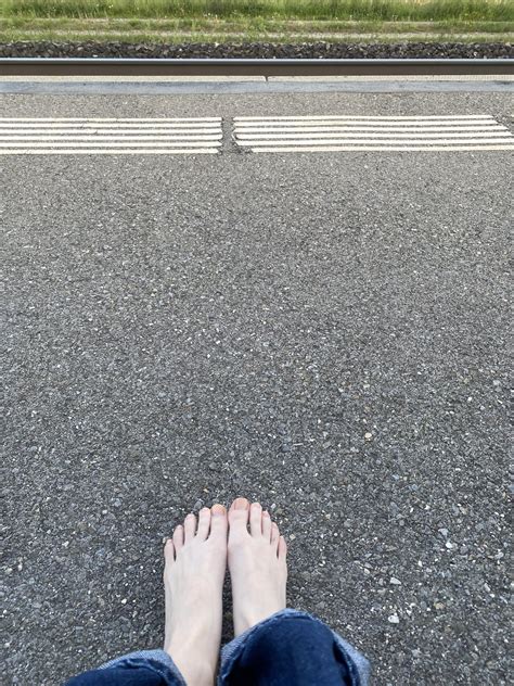 While Waiting For My Train R Publicfeetpics