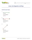 Identify Point Line Ray And Line Segment Turtle Diary Worksheet