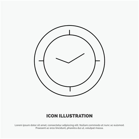 Watch Time Timer Clock Line Icon Vector Vector Art At Vecteezy