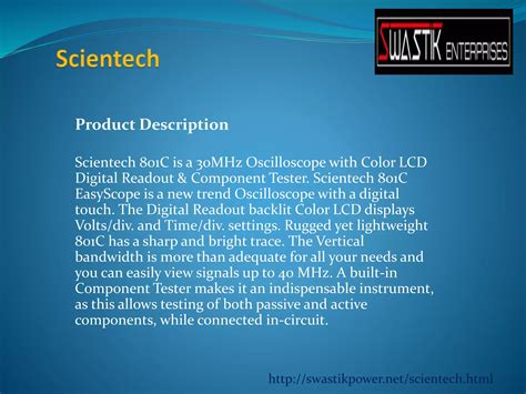 Scientech Products Analog Oscilloscopes Function Generators In Pune Ppt