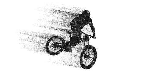 Mtb 라이더의 추상적인 실루엣 남자는 흰색 배경에 고립된 트릭을 하고 있다 산악 사이클링 스포츠 수송 벡터 그림 모션에 대한 스톡 벡터 아트 및 기타 이미지 Istock