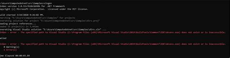 if buildtools 2019 is installed slngen looks for wrong devenv exe