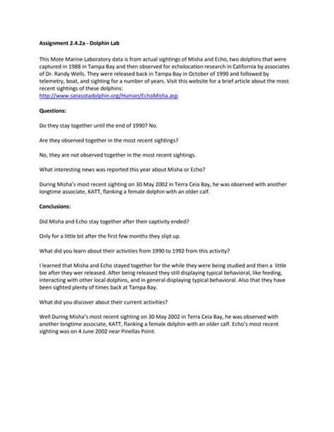 Module 2 Assignment 242a Dolphin Lab Pdf