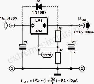 High Input Voltage Linear Regulator Circuit Diagram