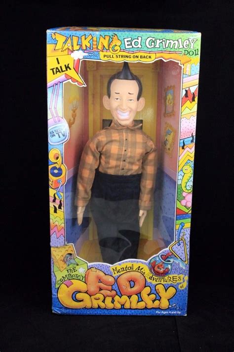 Tyco Ed Grimley Pull String Talking 18 Action Figure Doll In Box 1989