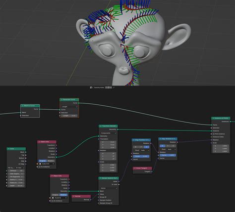 How To Align Instance To Curve And To Selected Mesh Geometry Node Basics And Interface