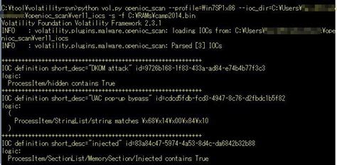 Fast Malware Triage Using Openiocscan Volatility Plugin Cci