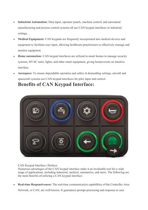 Can Keypad Interface Pdf