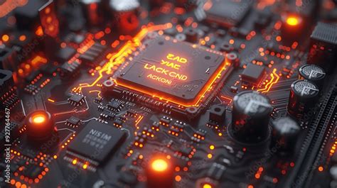 Cpu With Circuits Pulsing Like Living Veins Carrying Vibrant Glowing Cpu With Circuits Pulsing Like Living Veins Carrying Vibrant Glowing