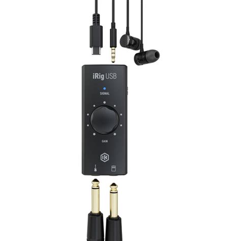 Ik Irig Usb Guitar Interface For Macpc And Iphoneipad Models Wusb C