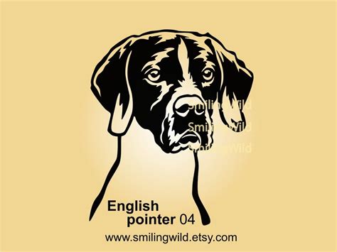 English Pointer Svg Cuttable Vector Graphic Etsy