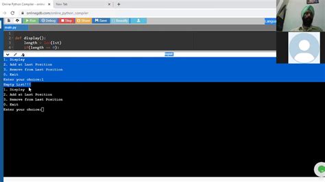data structure using python linear list operations youtube