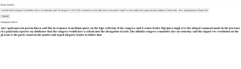 GitHub AwalDeep Article Summary Extraction NLP Given A Article Generate Its Summary