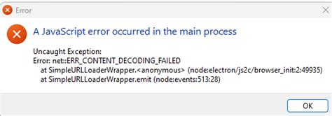 A Java Script Error Occurred In The Main Process Help Obsidian Forum