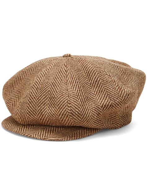 Polo Ralph Lauren The Morehouse Collection Newsboy Cap In Brown For Men