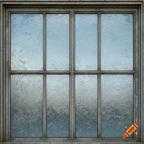 A Close Up View Of An Old Window With Frosted Glass Showing Intricate