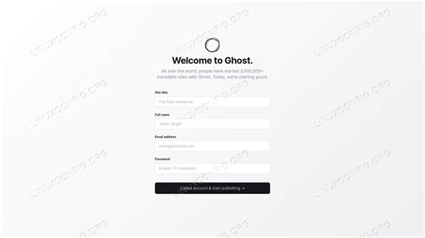 How To Install And Setup Ghost Cms On Ubuntu Linux Tutorials Learn