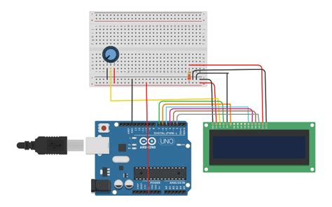 Circuit Design Arduino Con Lcd Tinkercad