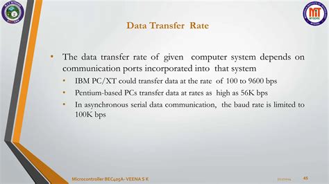 Microcontroller Bec405a Timers And Serial Communication Module3 Pptx