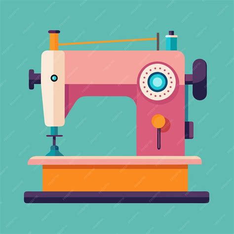 Premium Vector Ancient Sewing Machine Symbol A Symbol For Web Design Is A Simple