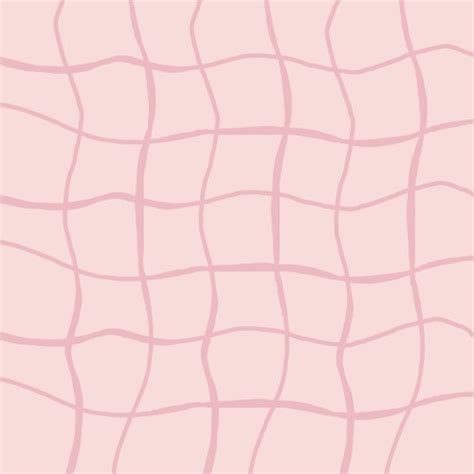 Hand Drawn Cute Checkered Pattern Doodle Vector Image