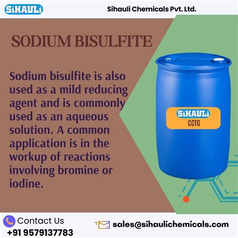Sodium Bisulphite Powder Sihauli Chemicals Private Limited