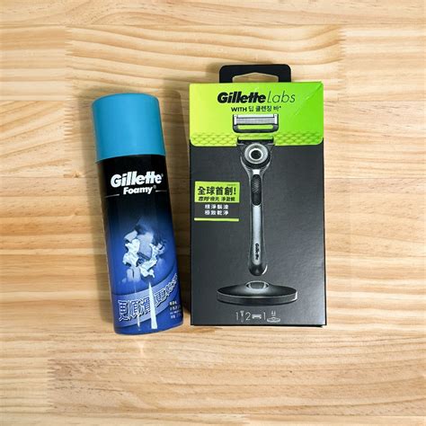 Gillette Labs 吉列極光刀 男士手動剃鬚刀 刮鬍泡 蝦皮購物